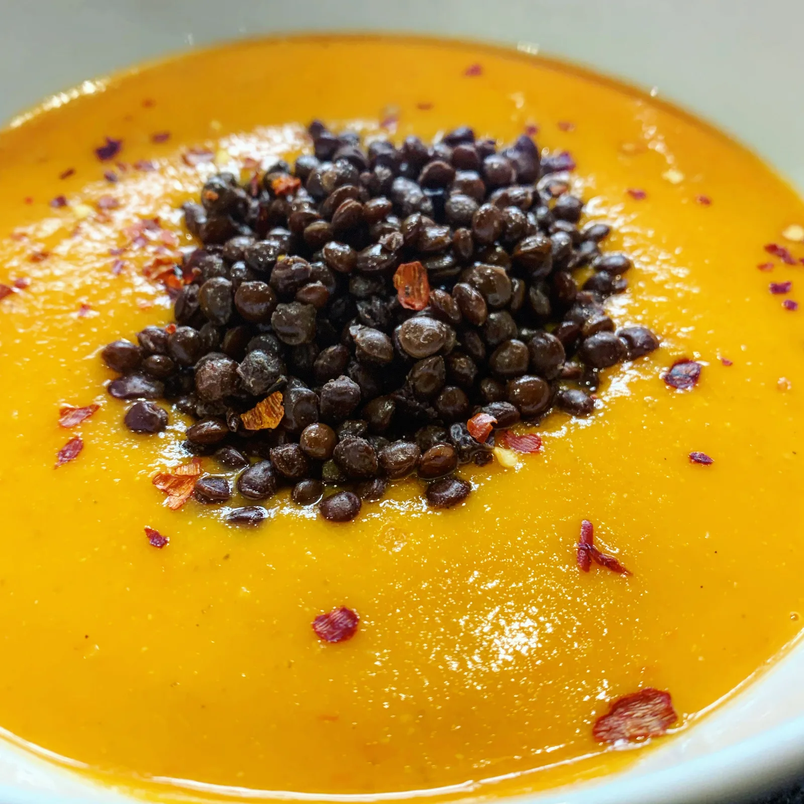 Red Pepper, Tomato and Lentil Soup - Dominique Ludwig